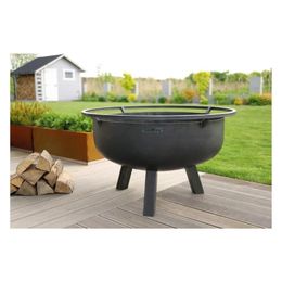 Feuerschale 80 cm, Garten, Stahl, XXL, Naturstahl
