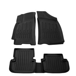 Boni-Shop&reg; Gummifu&szlig;matten Auto, 3D Autofu&szlig;matten, Passgenaue Fu&szlig;matten f&uuml;r DAEWOO Lanos (1997-2016)