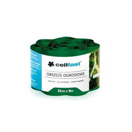 cellfast Rasenkante, Beeteinfassung, 10 cm x 9 m, gr&uuml;n