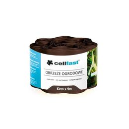 cellfast Gartenrand braun 10cm x 9m, Rasenkante, Beetbegrenzung
