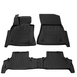 Boni-Shop&reg; 3D Gummifu&szlig;matten BMW X6 (E71) (2008-2014), passgenaue, schmutzabweisende Fu&szlig;matten