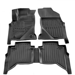 Boni-Shop&reg; Gummifu&szlig;matten Auto f&uuml;r TOYOTA Hilux VIII (Crew Cab) (2015-...), 3D, passgenaue Autofu&szlig;matten