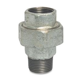 Gewindefitting Temperguss Verschraubung, Flachfitting 1'' IG x 1'' AG