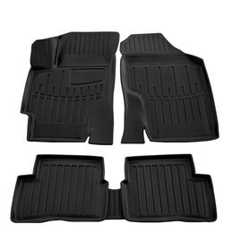 Boni-Shop&reg; Fu&szlig;matten Auto, Gummifu&szlig;matten Auto 3D f&uuml;r KIA Rio II (2005-2010), passgenaue Autofu&szlig;matten