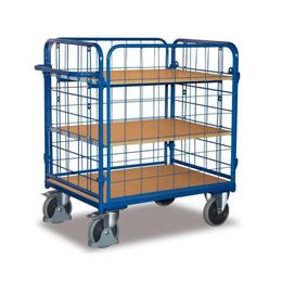 Cordes Vierwandwagen mit 3 B&ouml;den, XL, 500kg Traglast, EasySTOP