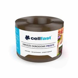 cellfast Rasenkante braun, 10 cm x 9 m, flexible Beeteinfassung, Gartengestaltung