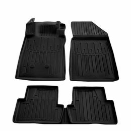 Boni-Shop&reg; Gummimatten Auto Set f&uuml;r Renault Clio III (2005-2012), 3D, passgenau, rutschfest, mit hohem Rand