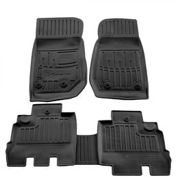 Boni-Shop&reg; Gummifu&szlig;matten Auto 3D f&uuml;r JEEP Wrangler JK 5-T&uuml;rer (2007-2018), passgenau, Polyurethan, mit hohem Rand