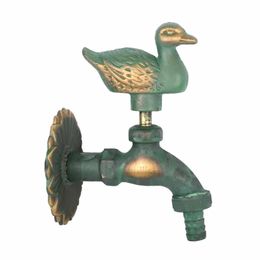 Boni-Shop&reg; Auslaufventil, Gartenauslaufventil, Nostalgie Ente, patiniert, 1/2 Zoll