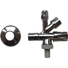 Boni-Shop&reg; Kombi Eckventil, Comfortgriff, 1/2 Zoll, mit Ger&auml;teanschluss
