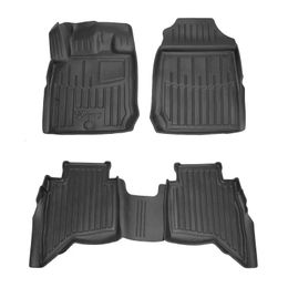 Boni-Shop&reg; Gummimatten Auto f&uuml;r ISUZU D-Max (RG) (2019-...), 3D, passgenaue Autofu&szlig;matten