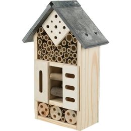 Insektenhotel, Insektenhaus, N&uuml;tzlingshotel Kiefernholz Schiefer, 18x29x10cm