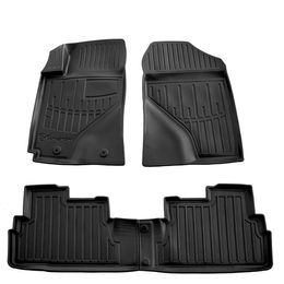 Boni-Shop&reg; Gummimatten Auto 3D f&uuml;r TOYOTA Corolla Verso (ZER/ZZE) (2004-2009), passgenaue Autofu&szlig;matten