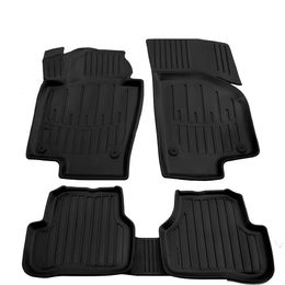 Boni-Shop&reg; Fu&szlig;matten Auto Set, Gummimatten 3D f&uuml;r Passat B6 (2005-2010), passgenau, rutschfest, Polyurethan