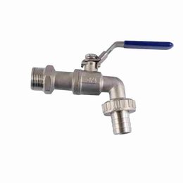 Boni-Shop&reg; Edelstahl Kugelauslaufventil mit Hebel 3/4"