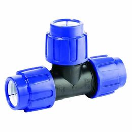 Cepex PE Rohr Verschraubung, T-St&uuml;ck 40mm, Klemmverbinder, Trinkwasser