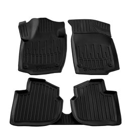 Boni-Shop&reg; Gummifu&szlig;matten Auto f&uuml;r SKODA Rapid (2012-2019), 3D, passgenau, hohem Rand, Polyurethan