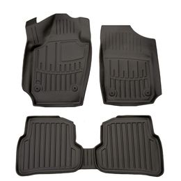 Boni-Shop&reg; Fu&szlig;matten Auto, Gummifu&szlig;matten Auto 3D f&uuml;r VOLKSWAGEN Polo V (2009-2017), passgenau, hohem Rand