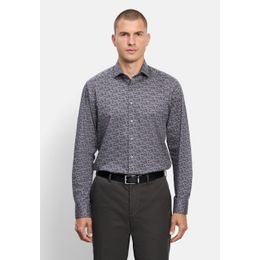 OLYMP Herren Businesshemd "OLYMP Level Five, Body Fit, Royal Kent"anthrazit, Gr. 39, 97% Baumwolle, 3% Elastolefin, Hemden