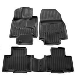 Boni-Shop&reg; Gummifu&szlig;matten Auto f&uuml;r TOYOTA Highlander (XU70) (2019-...), 3D, passgenau, mit hohem Rand
