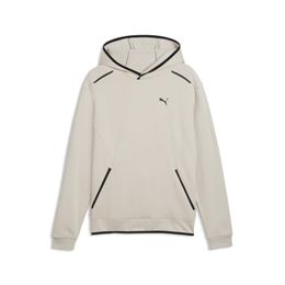 Puma Herren Hoodie "PumaTECH Far-Infrared Fleece Hoodie Herren"silber fog beige, Gr. XL, Obermaterial: 34% Baumwolle, 66% Polyester. Seitentasche &ndash;