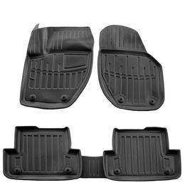 Boni-Shop&reg; Gummifu&szlig;matten Auto f&uuml;r VOLVO V40 (2012-2019), 3D, passgenau, geruchlos, hoher Rand