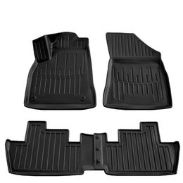 Boni-Shop&reg; Fu&szlig;matten Auto, Gummimatten Auto 3D f&uuml;r PEUGEOT 3008 (2009-2016), passgenaue Autofu&szlig;matten