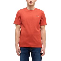 Mustang Herren Kurzarmshirt "Herren Style Austin", rot, Gr. XXXL, Jersey, 100% Baumwolle, Shirts