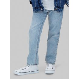 Jungen Straight-Jeansdante wash, Gr. 6, Calvin Klein Jeans, unifarben, Denim/Jeans, Obermaterial: 100% Baumwolle, Jeans, Straight Fit