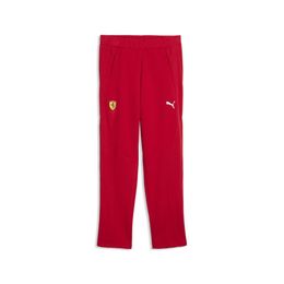 Puma Kinder Sporthose "Ferrari Trainingshose Jugendliche"rosso corsa rot, Gr. 164, Obermaterial: 68% Baumwolle, 32% Polyester. Einsatz: 28%