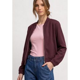Street One Damen Cardiganrustic rouge, Gr. 40, unifarben, Stoff, 71% Polyester, 26% Viskose, 3% Elasthan, Strickjacken, Jersey