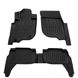 Boni-Shop&reg; Fu&szlig;matten Auto, Gummimatten Auto 3D f&uuml;r MITSUBISHI L200 (2015-2023), passgenaue Autofu&szlig;matten