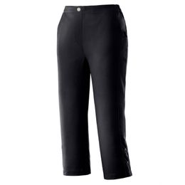 WITT Damen Caprihose aus Polyester, b&uuml;gelfrei, schwarz, Gr&ouml;&szlig;e 52