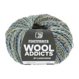 Footprints von WOOLADDICTS by Lang Yarns, Blau/Gr&uuml;n, aus Baumwolle