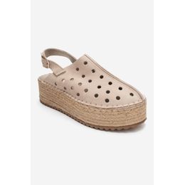 Fraga Leder Keilabsatz Sandale