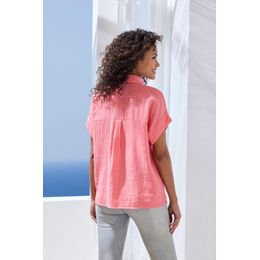 Beachtime by Lascana Damen Kurzarmbluse, koralle, Gr&ouml;&szlig;e 46