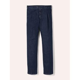 Walbusch Extraglatt Flex-Bundfaltenjeans