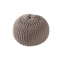 CS Schmal como Pouf Strick beige Ma&szlig;e (cm): H: 38 &Oslash;: 50 Accessoires > Kissen > Bodenkissen &raquo; Sofa DE