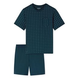 Schiesser Herren Pyjama Comfort EssentialsSchlafanzug, Pyjama Set, Nachtw&auml;sche