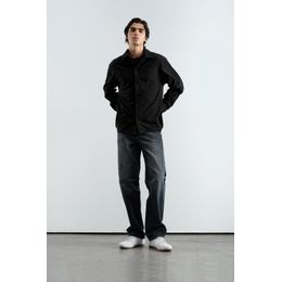 Herren Langarmhemd aus Kunstwildleder
