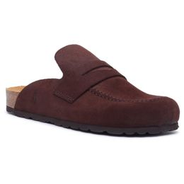 Hush Puppies Briar Geschlossene Zehe Wildleder Damen Muiltjes SCHOKOLADEN