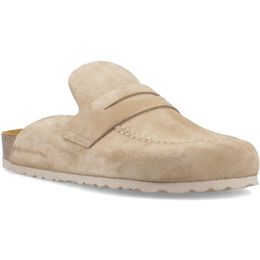 Hush Puppies Briar Geschlossene Toe Wildleder Damen Mules in Taupe