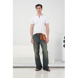 Herren Slim Fit Crew-Neck Baumwoll-T-Shirt