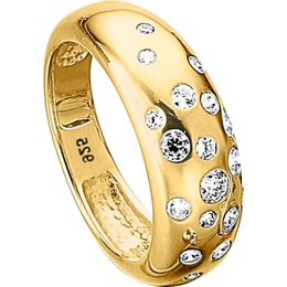 CR&Eacute;ATION L Damen Fingerring Silber vergoldet 925 Gr&ouml;&szlig;e 16