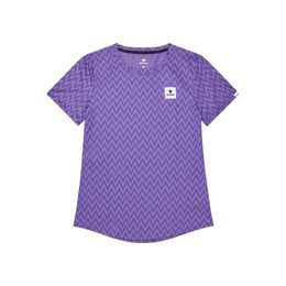 Saysky Zig Zag Combat T-Shirt Bekleidung Damen lila M