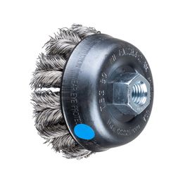 Pferd TOOLS COMBITWIST Topfb&uuml;rste gezopft TBG &Oslash; 80mm M14 Edelstahl-Draht-&Oslash; 0,35 mm Winkelschleifer (43306063)