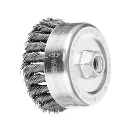 Pferd TOOLS Topfb&uuml;rste gezopft TBG &Oslash; 100mm M14 Stahl-Draht-&Oslash; 0,50mm Winkelschleifer (43308040)