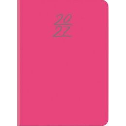 Korsch Wochenplaner Colour 2027, 128 Seiten, 2 Seiten je Woche, 12-Monats-Kalendarium f&uuml;r D, B 115 x H 155 mm, pink