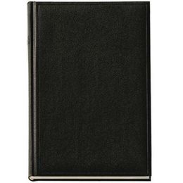 Korsch Praxistimer 2027, Format A4, 400 Seiten, 1 Wochentag je Seite, Kalendarium f&uuml;r D/GB/F/I, Leseband, B 210 x H 297 mm, schwarz