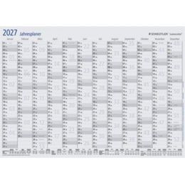 Staedtler Lumocolor Jahresplaner 2027, abwischbar, inkl. Stift und Zubeh&ouml;r, DIN A3, Querformat